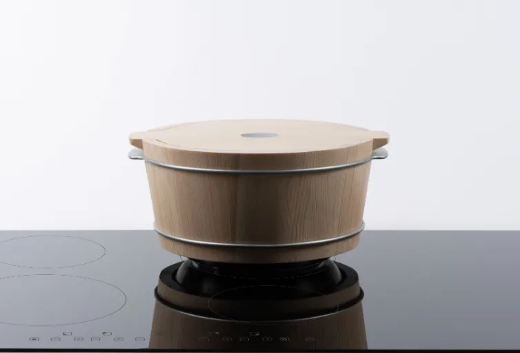 Smart wooden rice cooker
