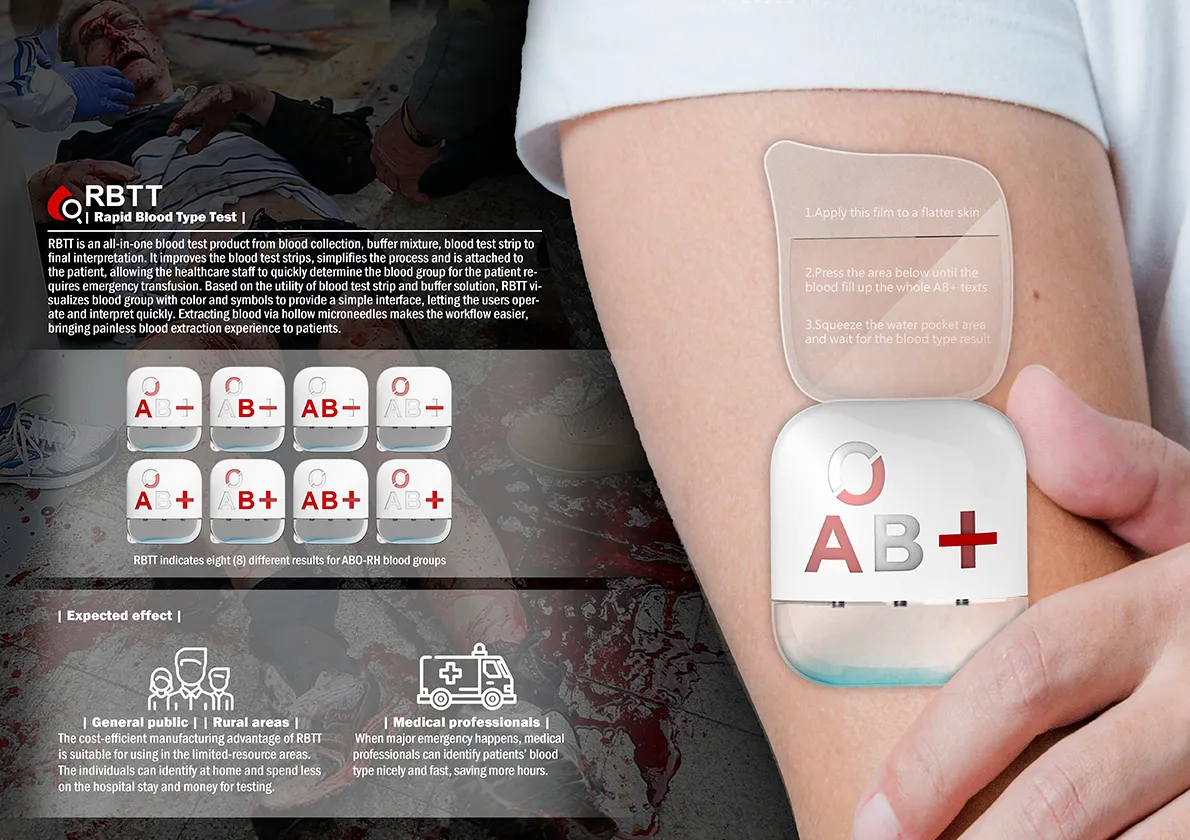 RBTT(Rapid Blood Type Test) 血型快篩片